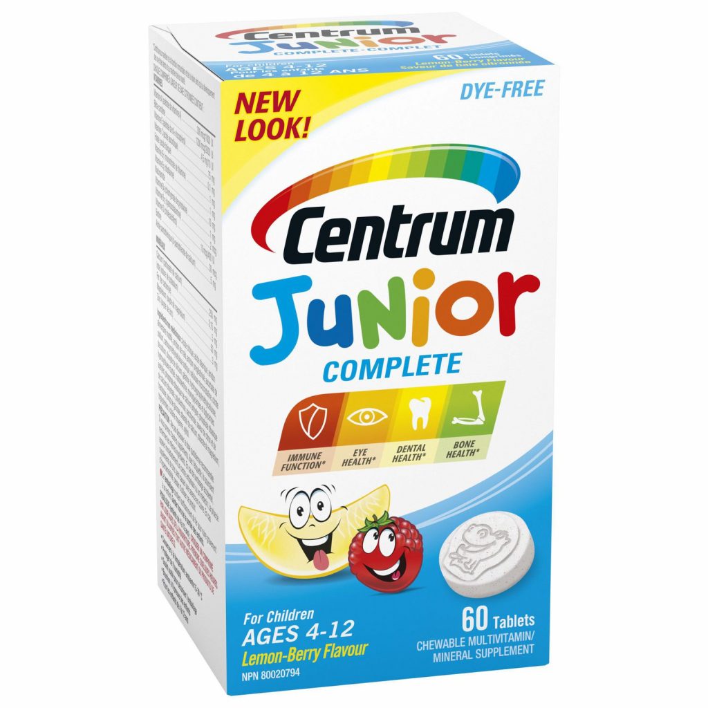 Centrum Junior Complete Chewable Multivitamin and Vitamin D Supplement ...